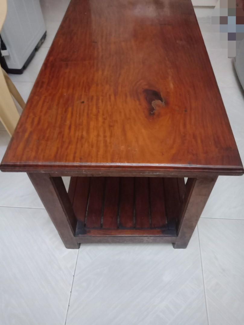 Narra center table, Furniture & Home Living, Furniture, Tables & Sets ...