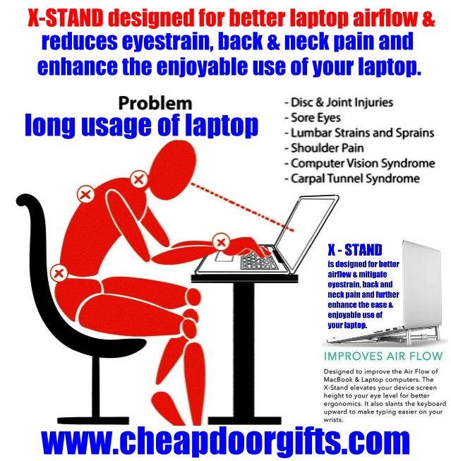 no more neck pain or back pain or eye sore when using laptop with X ...