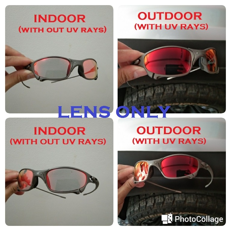 Oakley Juliet Transitions Photochromic Lens Ruby Clear to Red (LENS ...