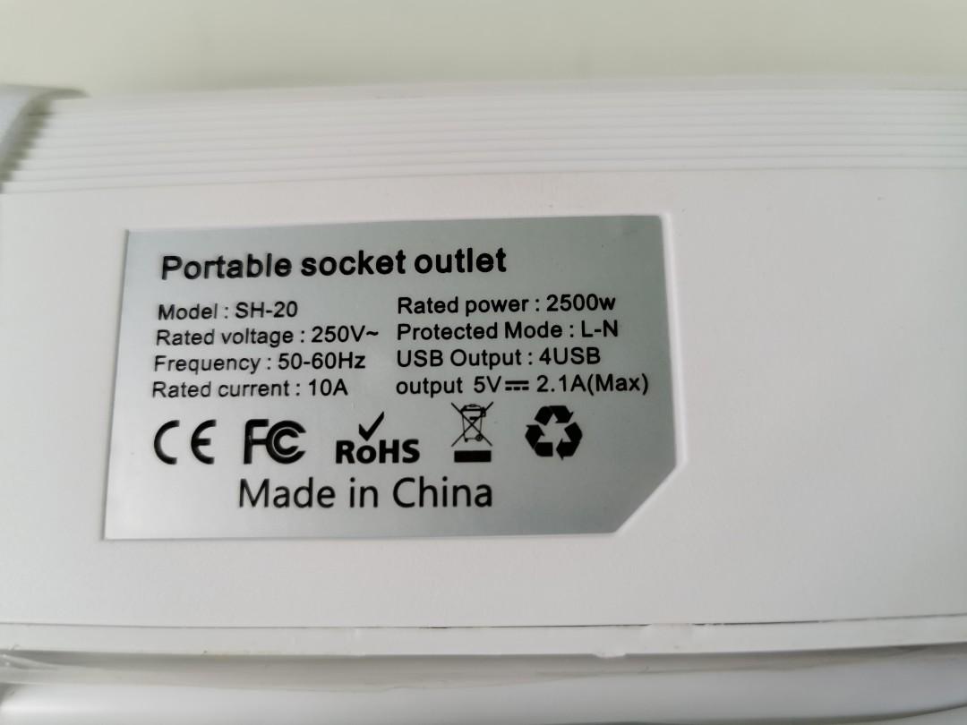 Portable socket outlet extension., Mobile Phones & Gadgets, Mobile ...