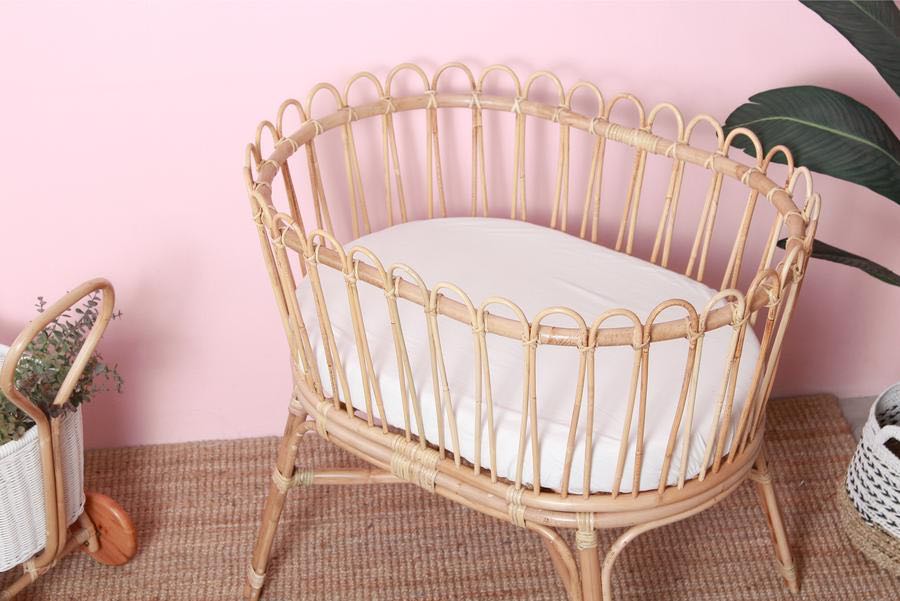Rattan bassinet cot, Babies & Kids, Baby Nursery & Kids Furniture, Cots ...