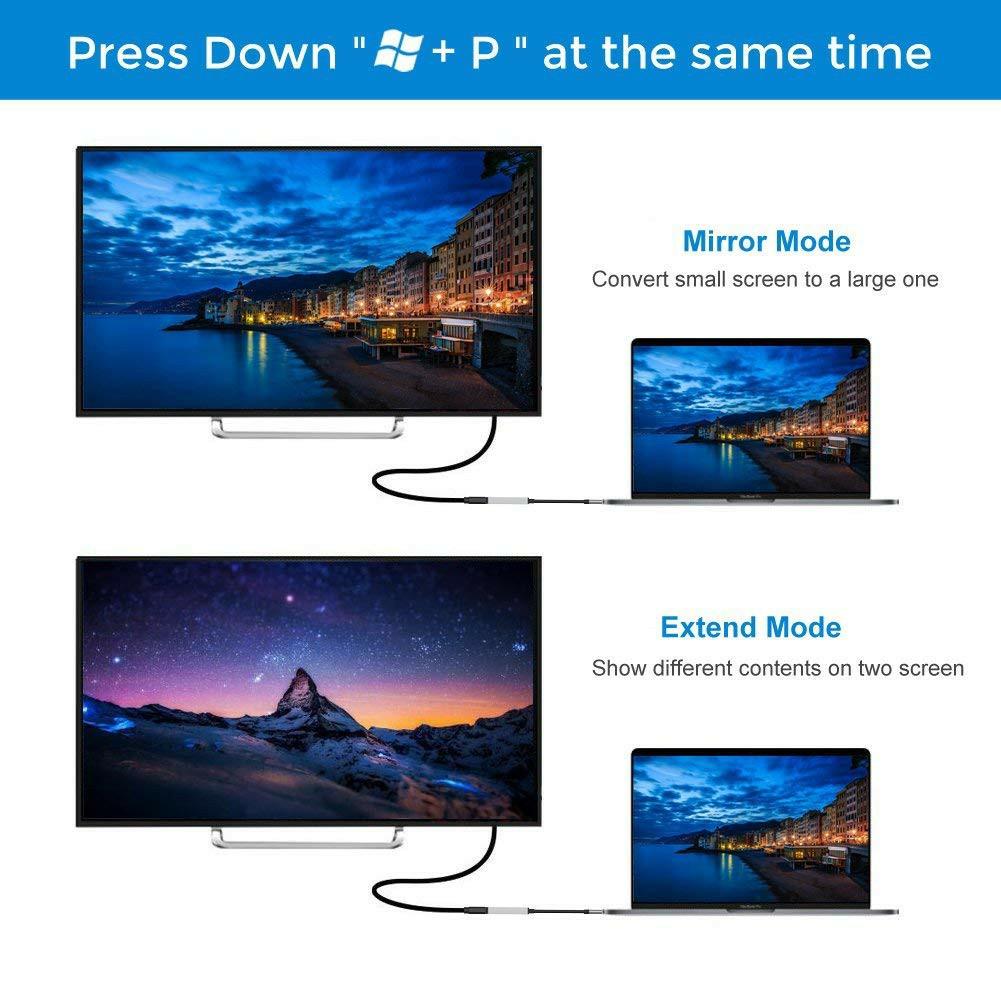 Raycue USB to HDMI Adapter, USB 3.0 to HDMI 1080P HD Audio Video Cable ...