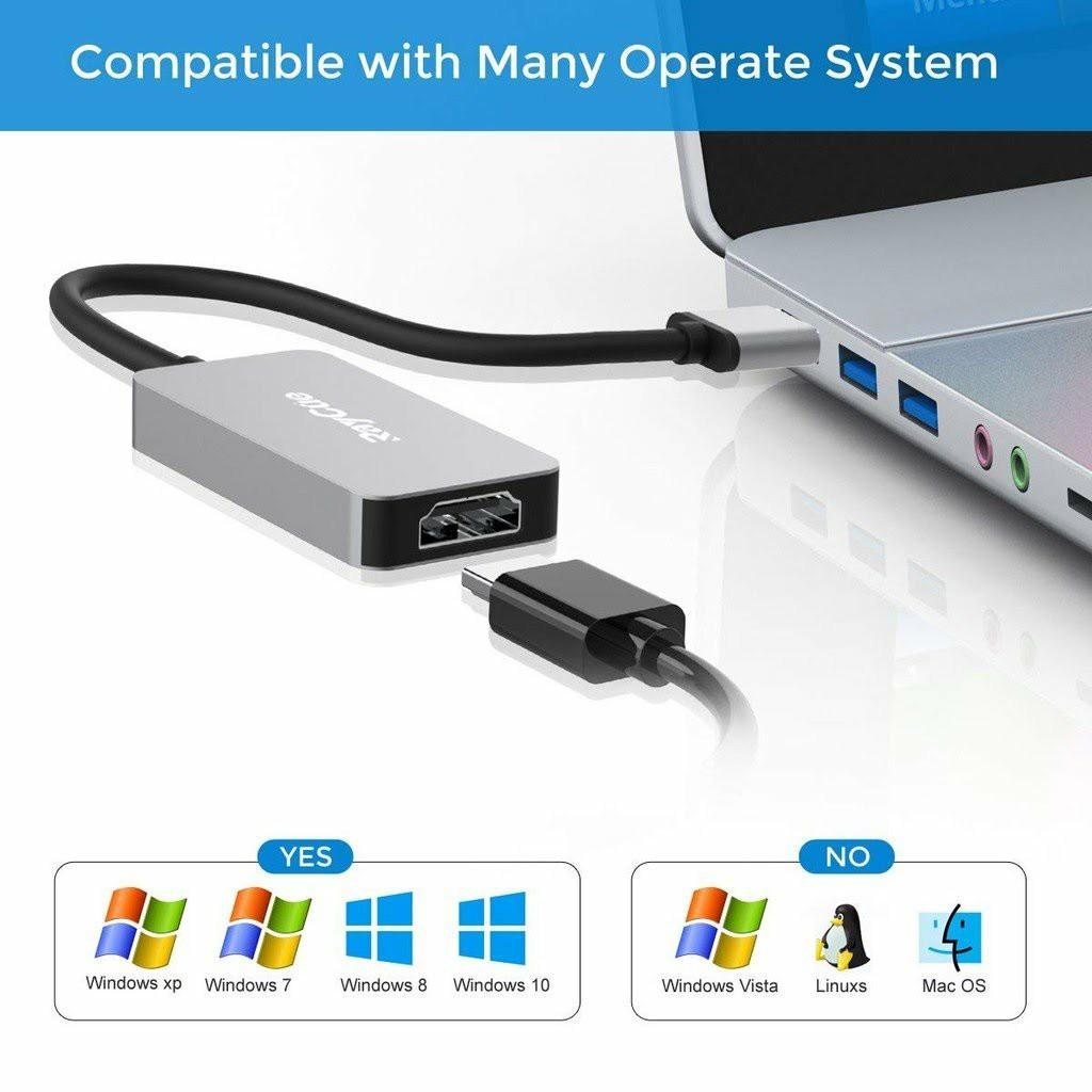 Raycue USB to HDMI Adapter, USB 3.0 to HDMI 1080P HD Audio Video Cable ...