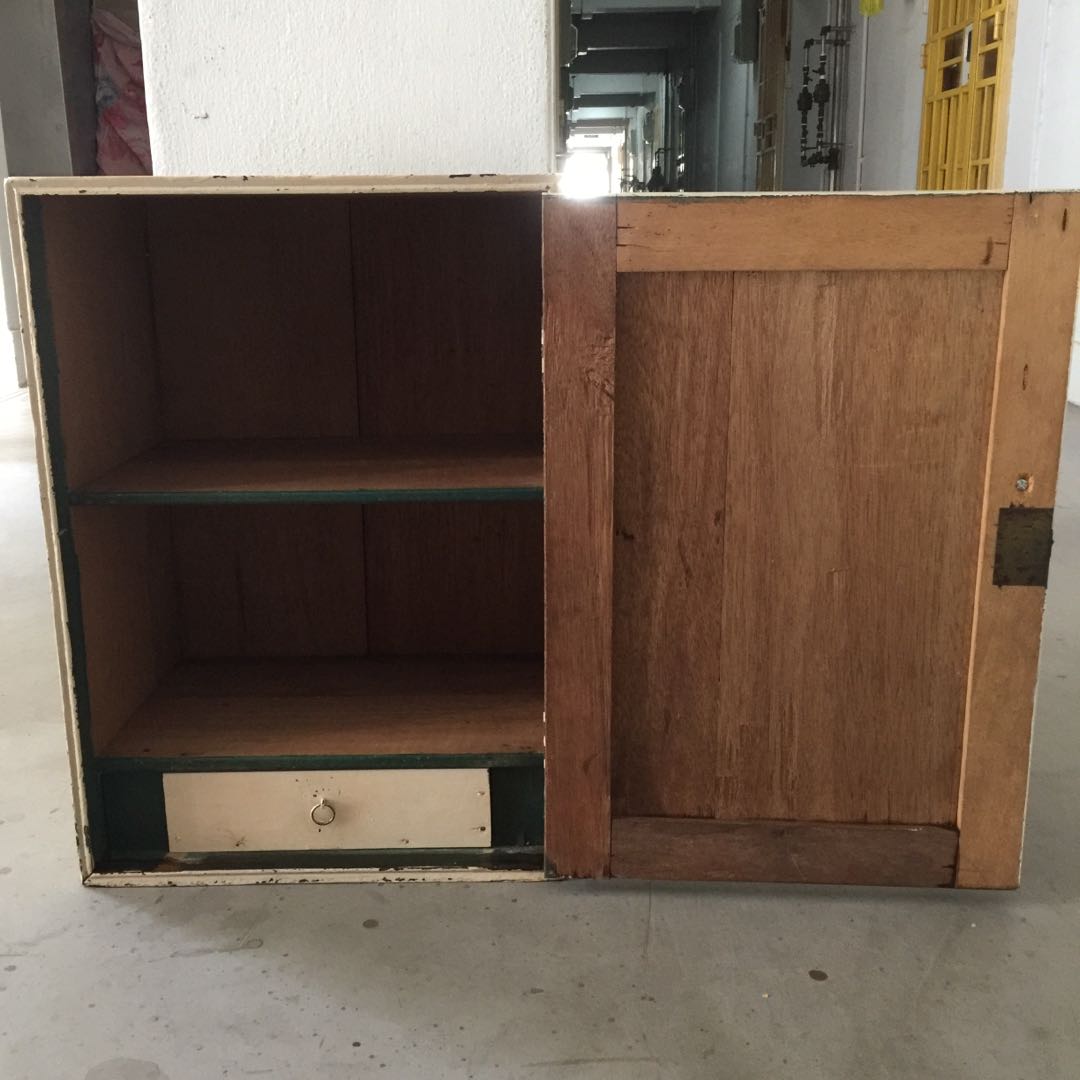 Small solid wood cupboard, Furniture & Home Living, Furniture, Shelves ...