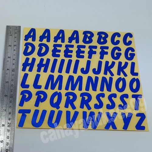 Stiker Kaca Etalase counter Sticker Cutting MOTOR Huruf Alphabet Abjad ...