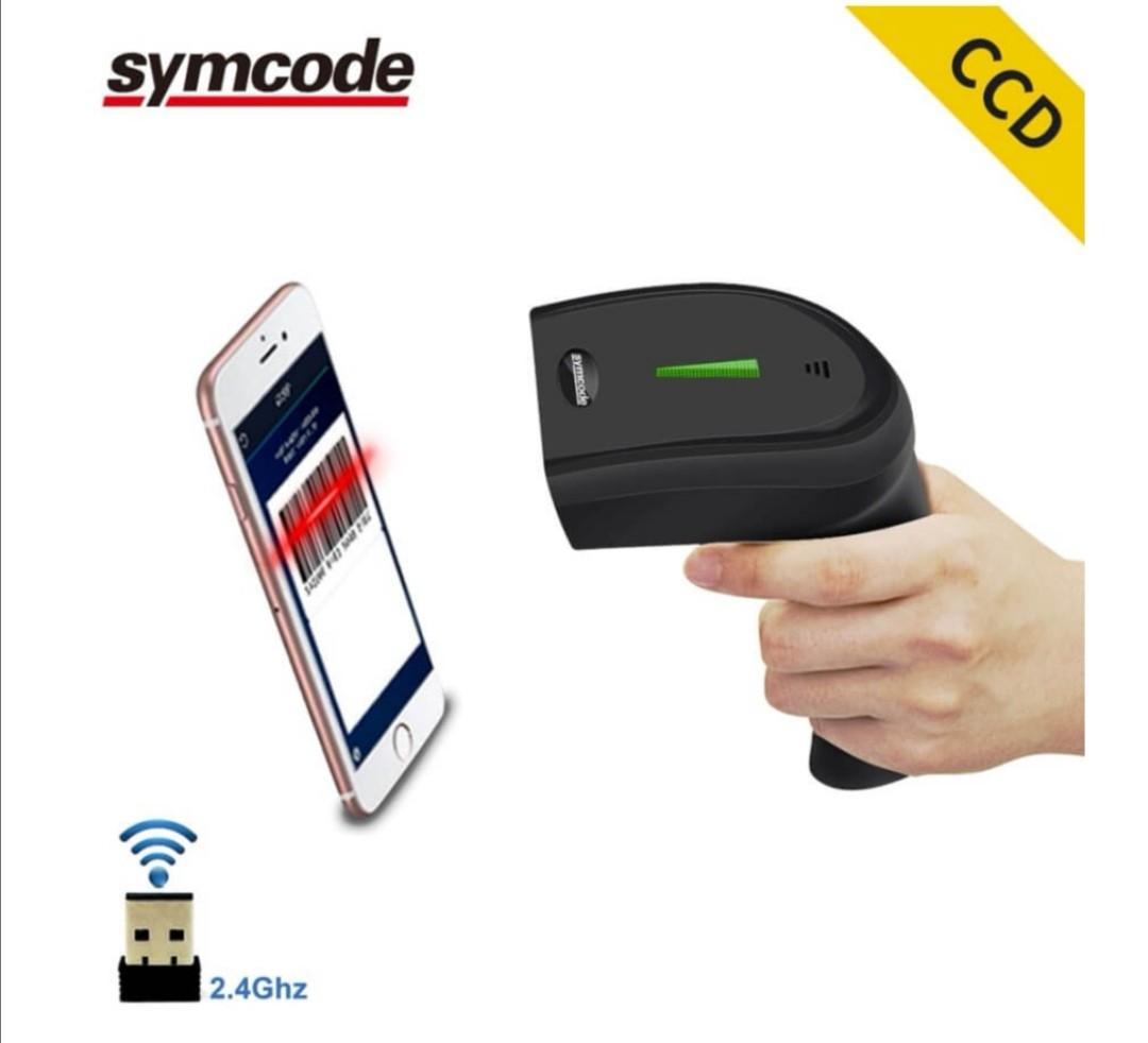 Symcode MJ-1400-CA CCD Wireless Barcode Scanner 1D, Computers & Tech ...