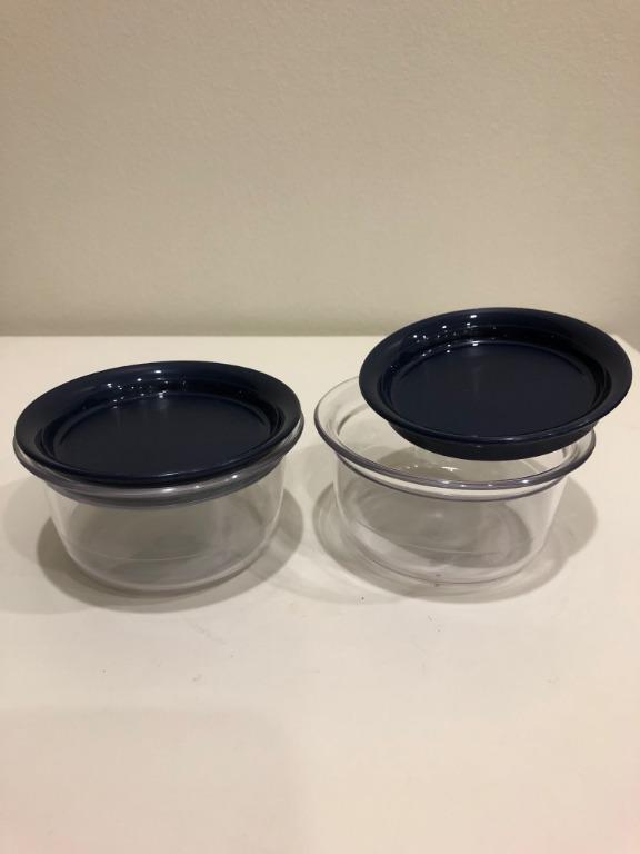 Tupperware Container - Acrylic Small Round Container with Cover (1 pc ...
