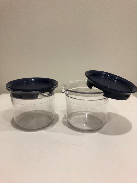 Tupperware Container - Clear Acrylic Container with Cover (1 pc), TV ...