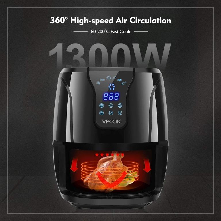Vpcok Air Fryer 2.6Litre, TV & Home Appliances, Air Purifiers & Dehumidifiers on Carousell