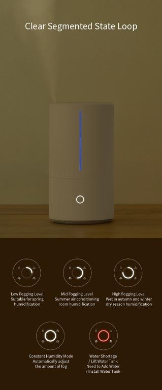Xiaomi Mijia SCK0A45 Intelligent Sterilization Humidifier with 4.5L ...