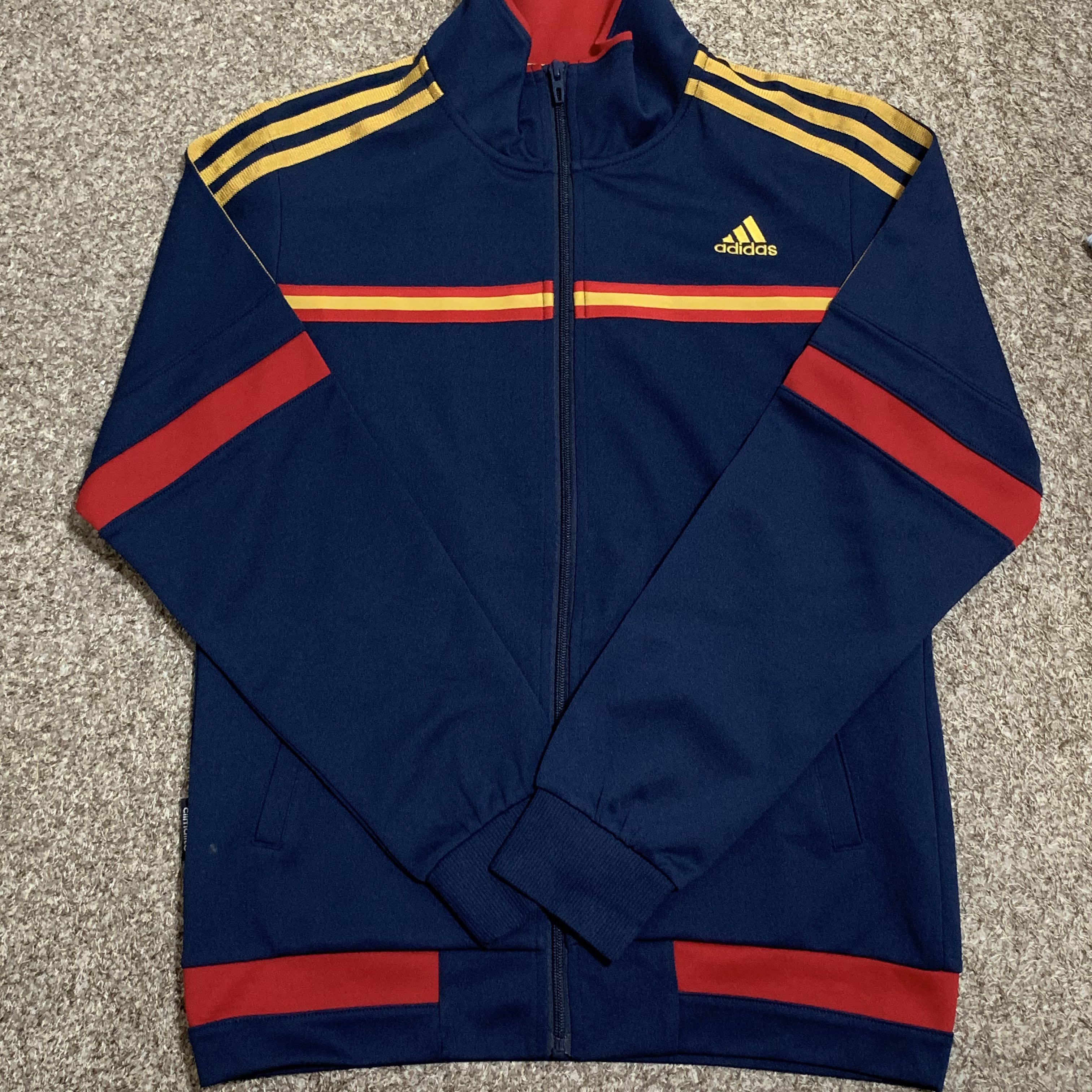 Adidas Tricolor Track Jacket, Men's Fashion, Activewear on Carousell
