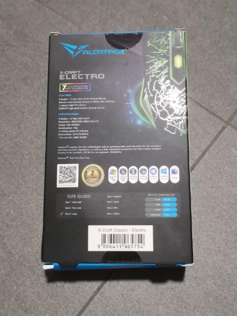Alcatroz X-craft Electro Wired Mouse, Computers & Tech, Parts ...