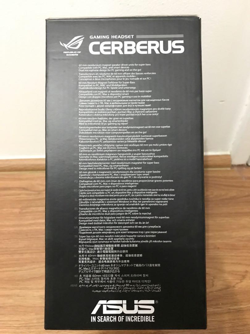 Asus ROG Cerberus Gaming Headset, Video Gaming, Gaming Accessories ...