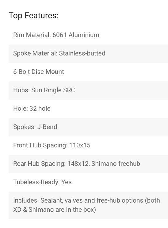 BNIB. Sunringle Duroc 35 27.5 Wheelset, Sports Equipment, Bicycles ...