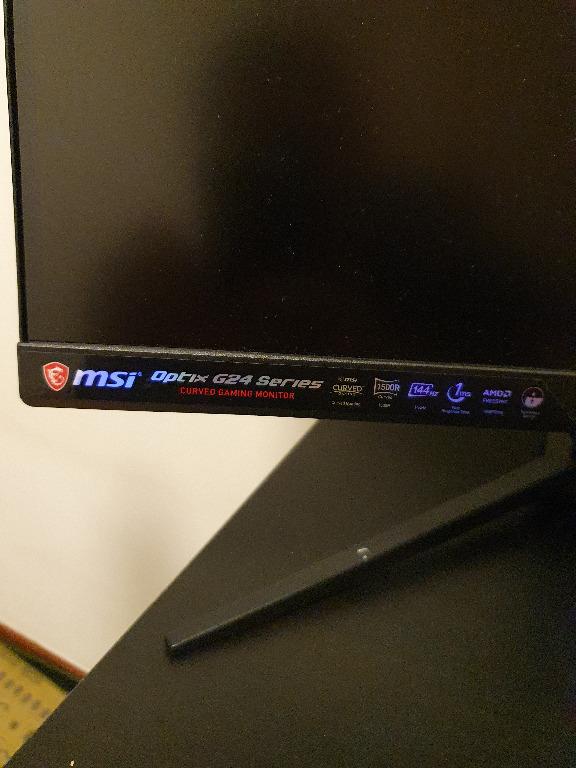BROKEN Gaming Monitor MSI Optix G24C, Computers & Tech, Parts ...
