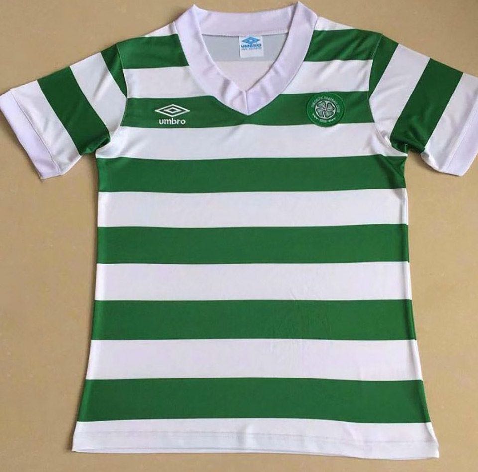 Celtic Retro Home Jersey 1980-82, Men's Fashion, Activewear on Carousell