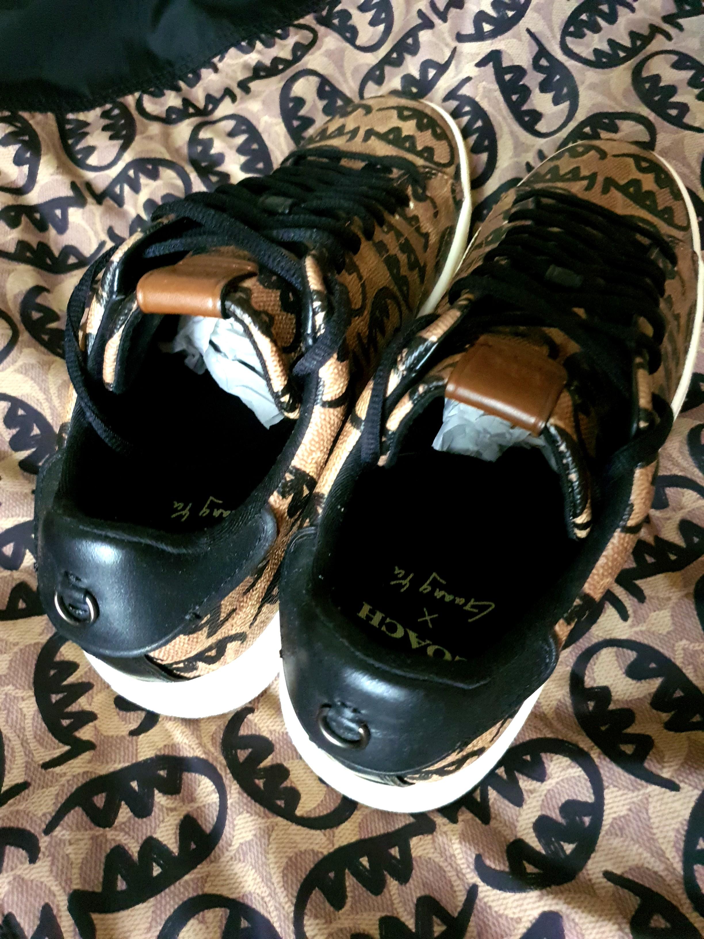 Coach x Guang Yu T-rex Monogram Prints All Over Sneakers., Men's ...