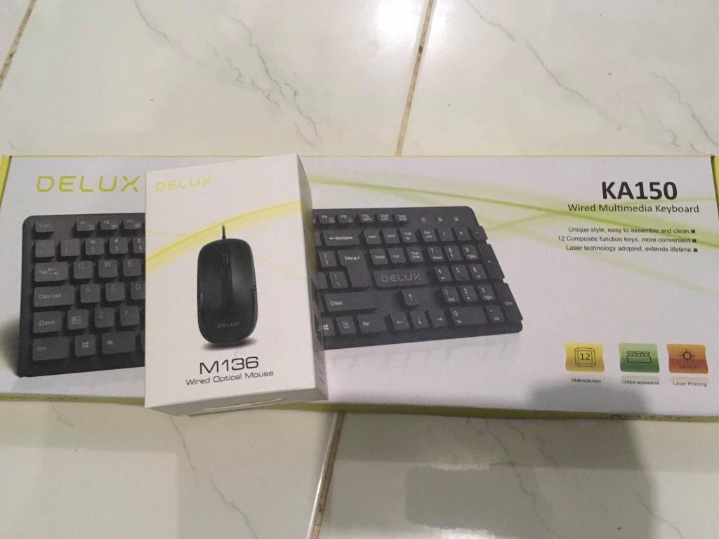 Combo Delux Keyboard and Mouse, Computers & Tech, Parts & Accessories ...
