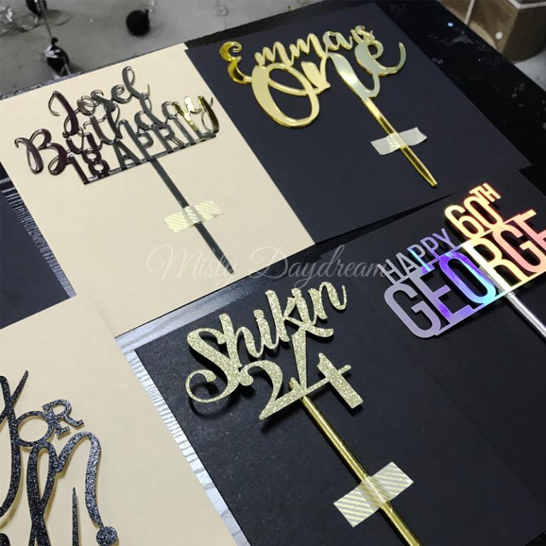 Customised Cake Topper, Hobbies & Toys, Stationery & Craft, Occasions ...