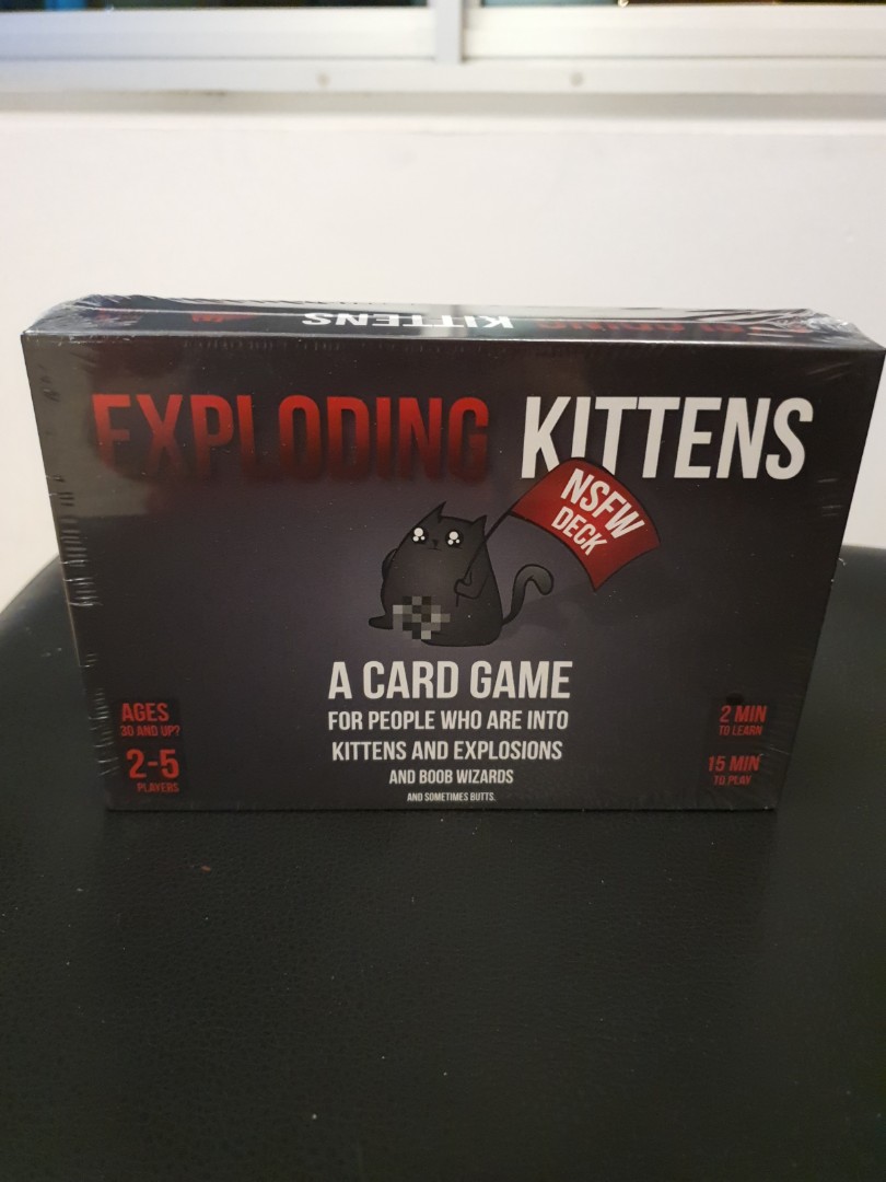 Exploding Kittens NSFW Deck, Toys & Games, Board Games & Cards on Carousell