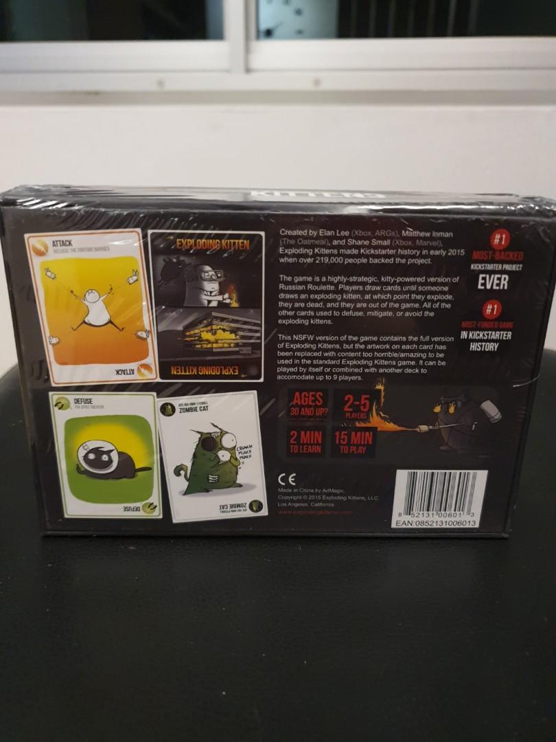 Exploding Kittens NSFW Deck, Toys & Games, Board Games & Cards on Carousell