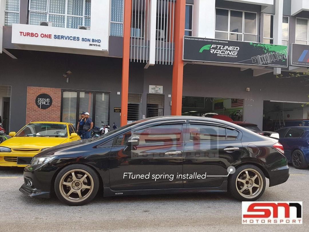 Honda Civic FB FTuned Racing CLS Sport Lowered Spring F-Tuned, Auto ...