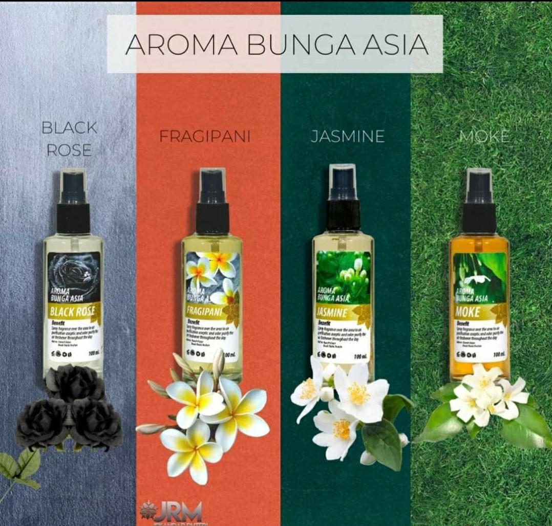 Instock Aroma Bunga Asia JRM / 100ml, Health & Nutrition, Health ...