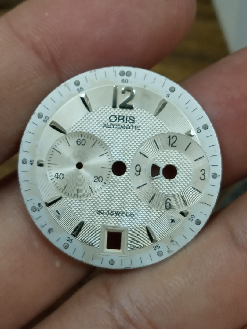 Original Oris worldtimer classic white watch dial, Men's Fashion ...