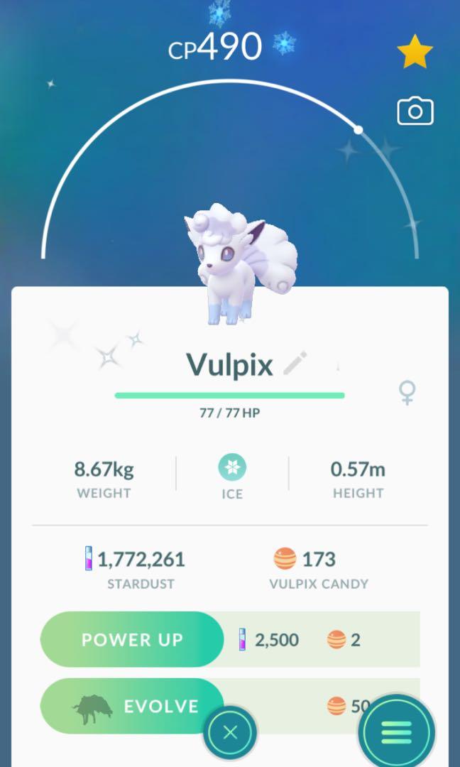 Pokémon Go - Shiny Aloha Vulpix, Video Gaming, Gaming Accessories, Game Gift Cards & Accounts on ...