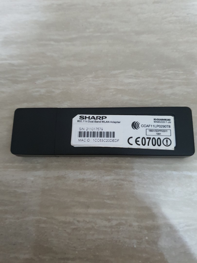 Sharp Dual Band Wlan Adapter, TV & Home Appliances, TV & Entertainment ...