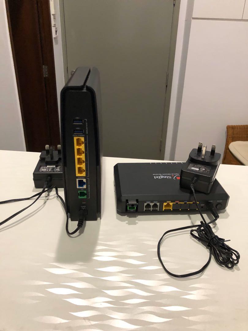 Singtel Optical Network Terminal with Aztech Router, Computers & Tech ...