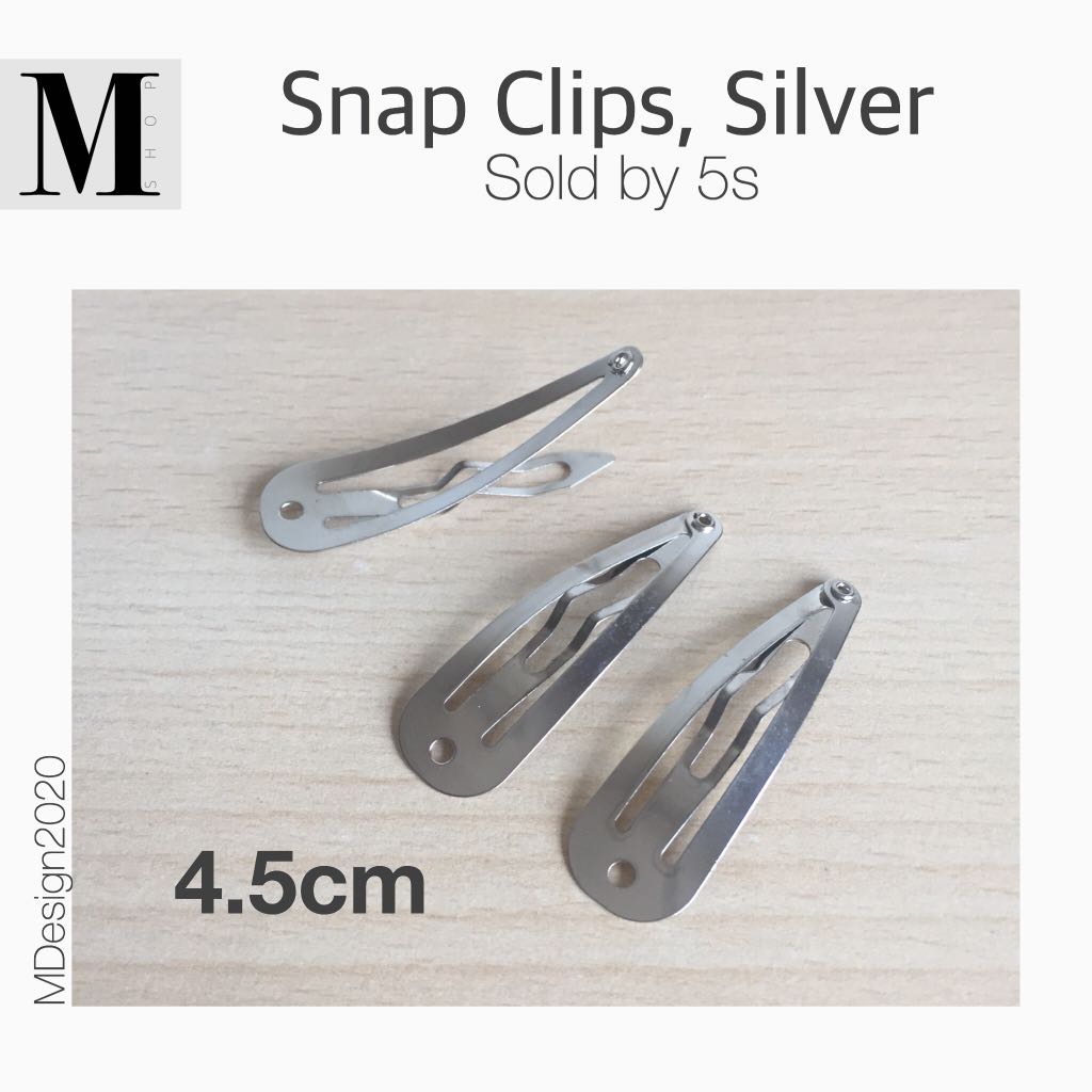 Snap Clip, Silver 5s Pack, Hobbies & Toys, Stationary & Craft, Other ...
