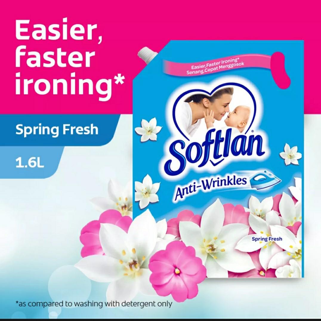 SOFTLAN REFILL 1.6L, Furniture & Home Living, Cleaning & Homecare Supplies, Detergents on Carousell