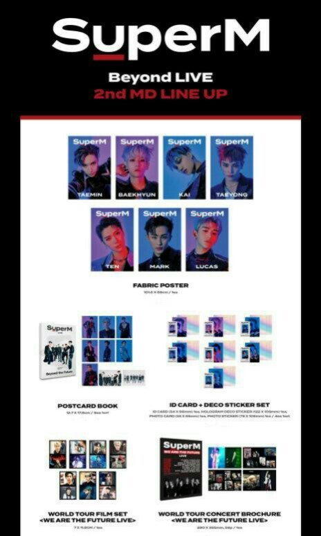 SuperM Beyond Live Official Merch/MD 2nd Line-up Preorder, Hobbies ...
