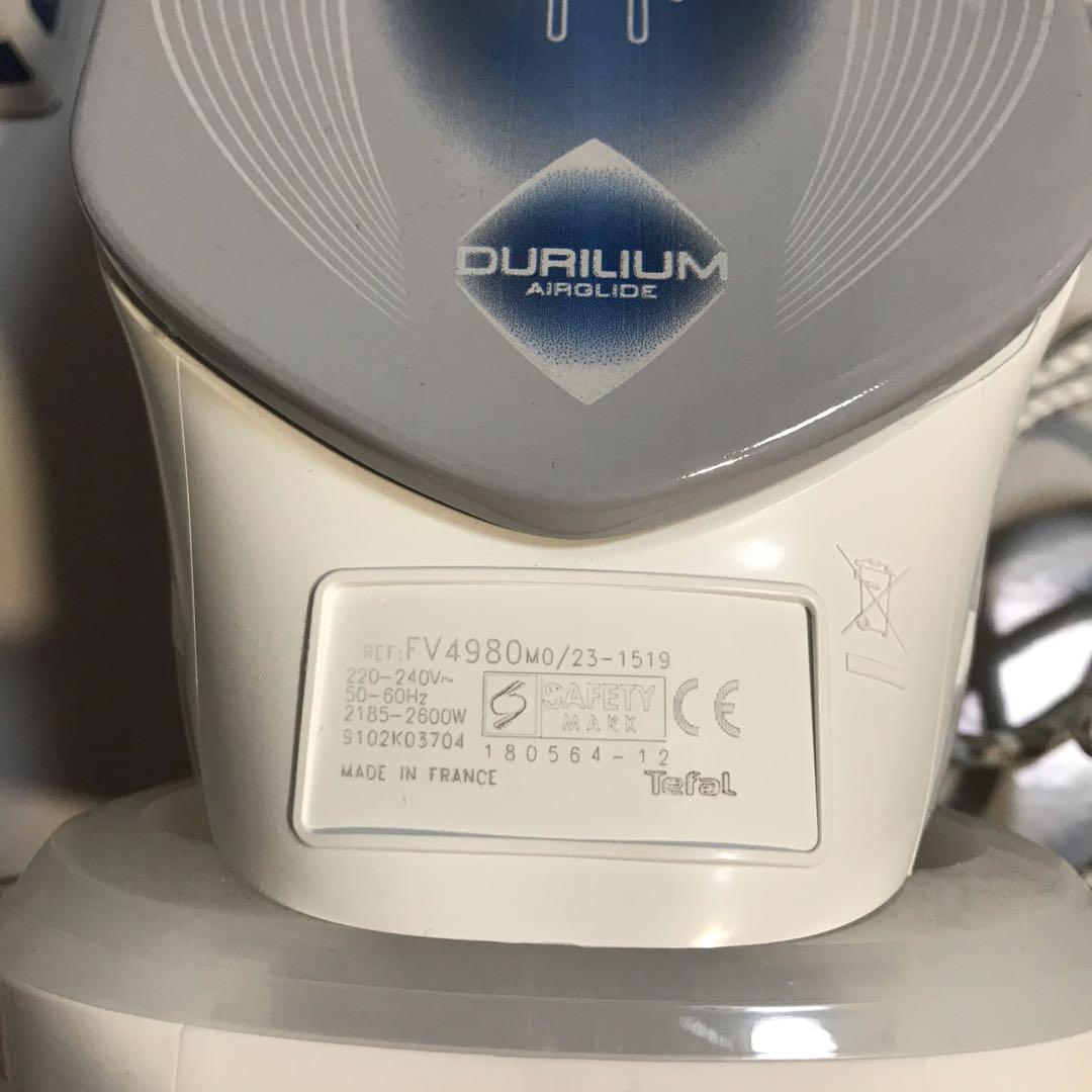 TEFAL SMART PROTECT FV4980 STEAM IRON, TV & Home Appliances, Irons ...