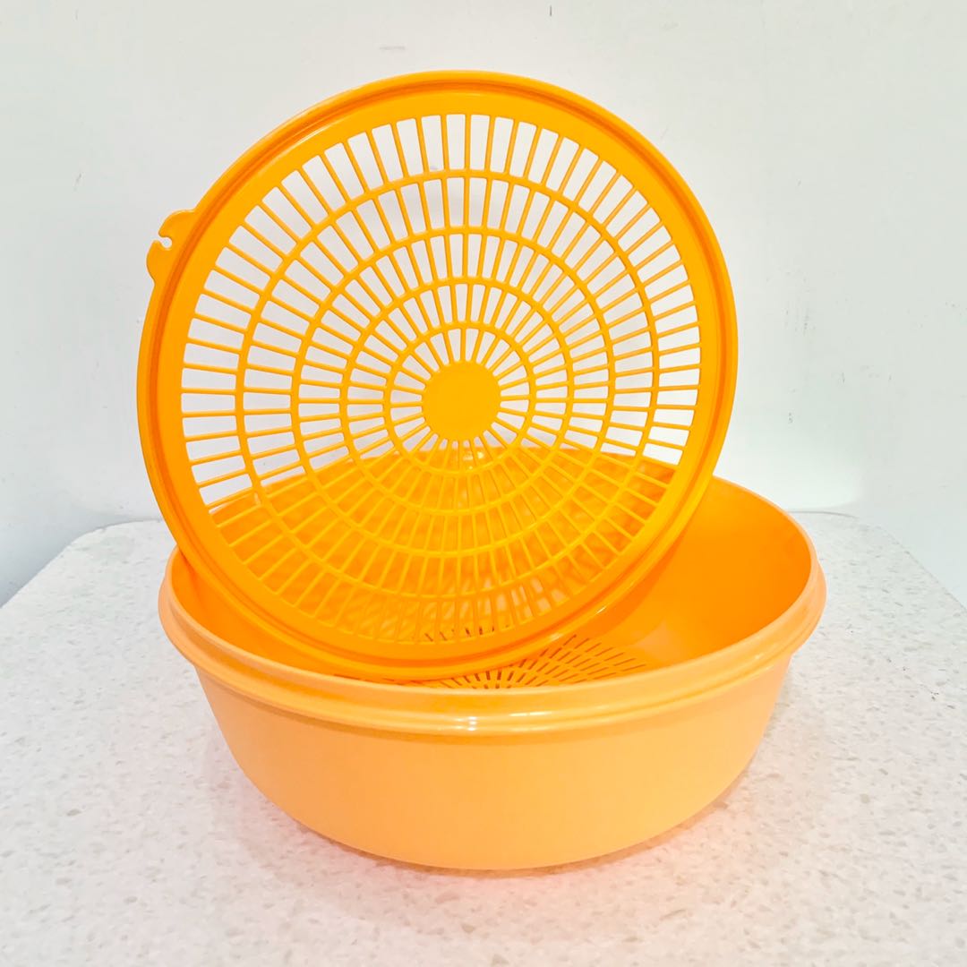 Tupperware Vegetables Colander (4 litres / 1 Pcs) Orange container ...