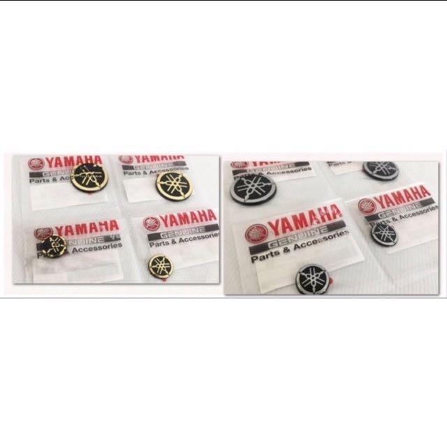 Yamaha Gold and Silver Original Emblem, Motorcycles, Motorcycle ...