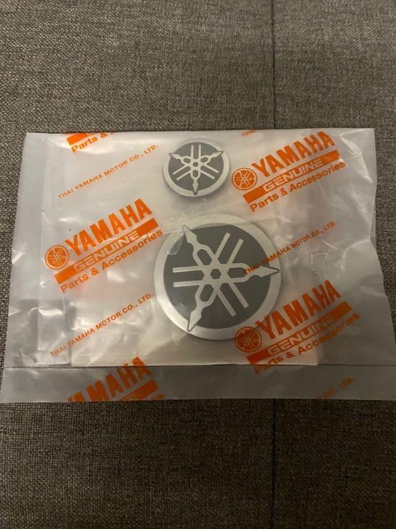 Yamaha Gold and Silver Original Emblem, Motorcycles, Motorcycle ...