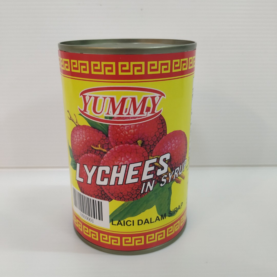 Yummy Lychee in Syrup Can 425g Laici Dalam Sirap, Food & Drinks ...
