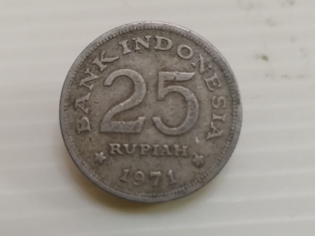 1971 Indonesia 25 Rupiah, Hobbies & Toys, Collectibles & Memorabilia ...