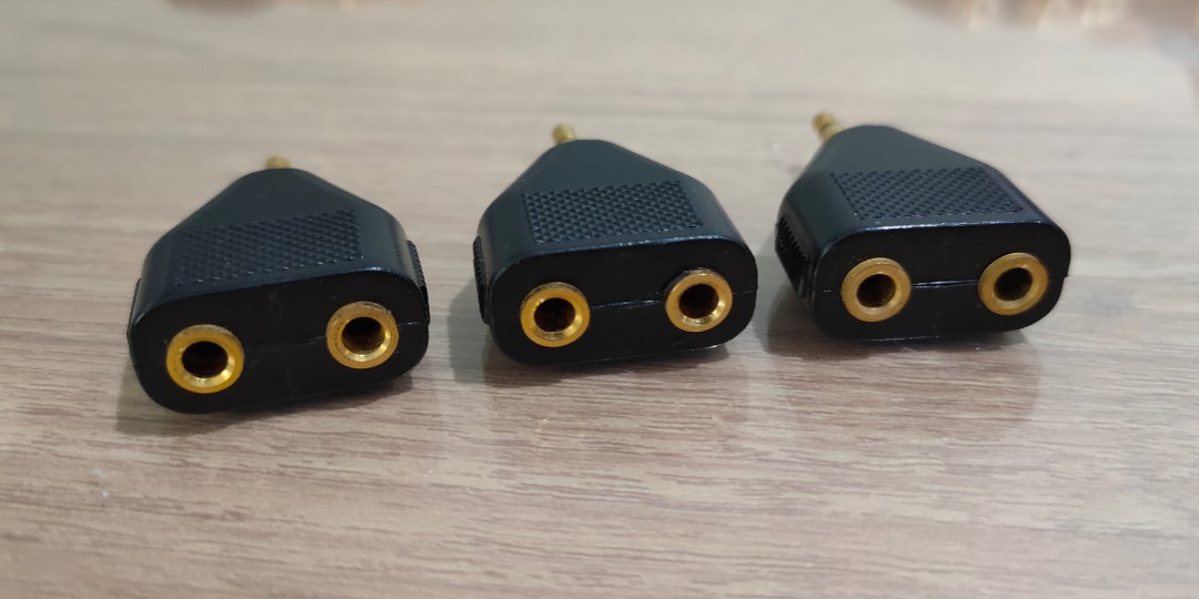3.5mm male plug to female jack. 3.5mm Audio Connector 2 in 1 stereo ...