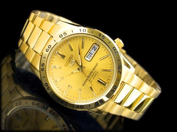 精工 SEIKO 5 AUTOMATIC 自動錶 SNKE06K SNKE06K1 Gold Dial 金色面 金色 Stainless ...