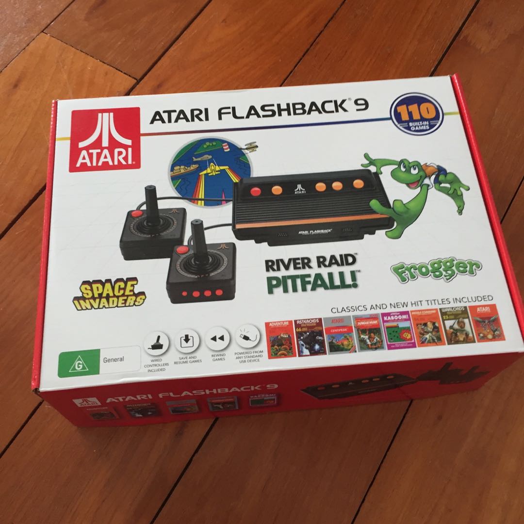 Atari Flashback 9 Retro Game with joysticks, Video Gaming, Video Game ...
