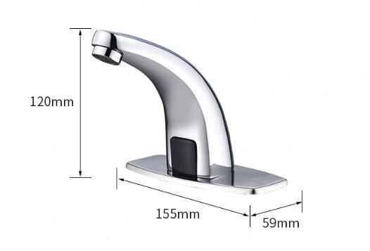 Automatic sensor tap batteries operate, Furniture & Home Living ...
