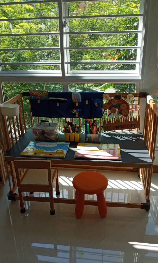 Baby cot transform to table, Babies & Kids, Baby Nursery & Kids ...