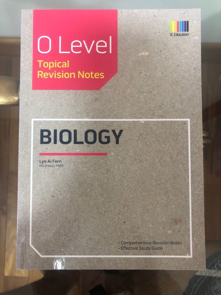 Biology O Level Topical Revision Notes, Hobbies & Toys, Books ...