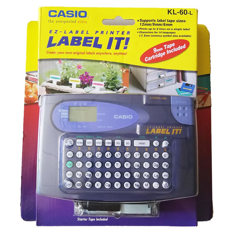 Casio Label Printer KL-60-L, Hobbies & Toys, Stationery & Craft ...
