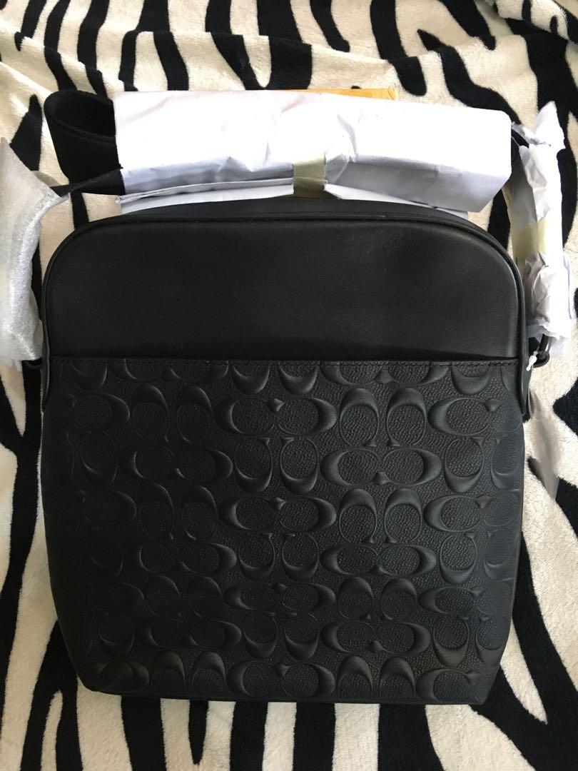 COACH HOUSTON FLIGHT BAG IN SIGNATURE LEATHER (COACH F73338), Luxury ...