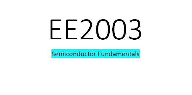EE2003 Semicon Fundamentals, Everything Else on Carousell