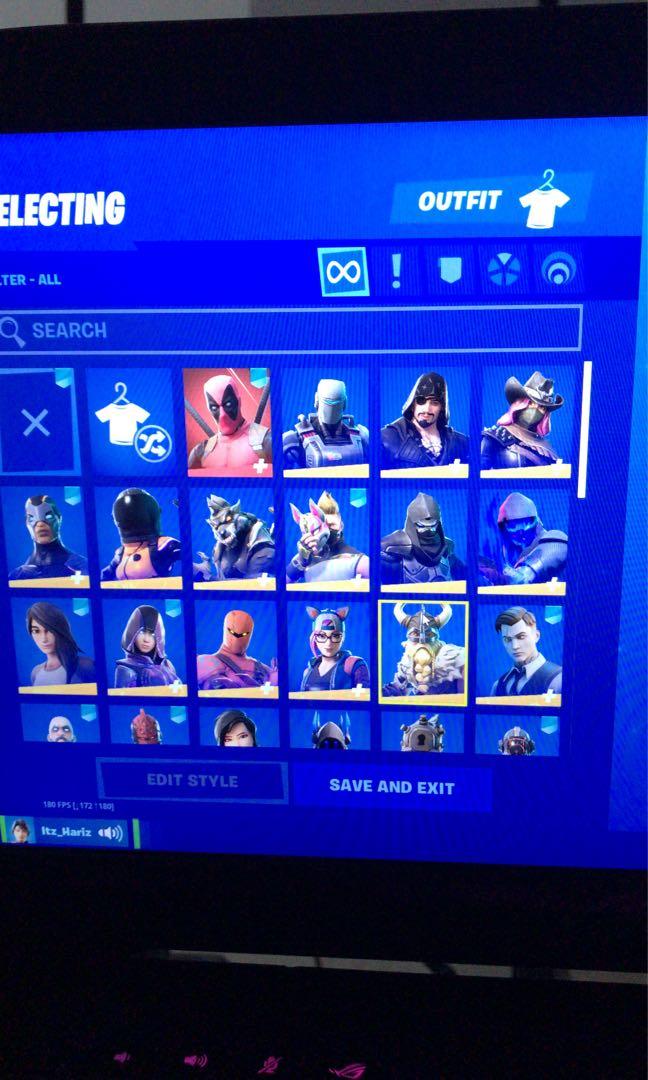 Fortnite account for trading, Video Gaming, Gaming Accessories, Game ...